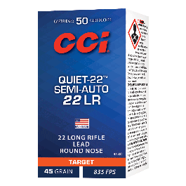 CCI C/22LR Quiet-22 Semi Auto - Boite de 50 | Rivolier